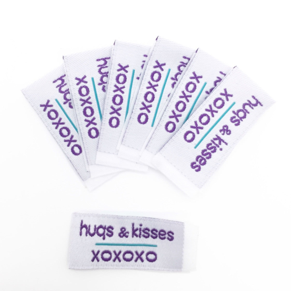 Woven Labels Hugs and Kisses XOXO - Bunbury Fabrics