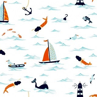 I Don't Give a Ship Main - Bunbury Fabrics